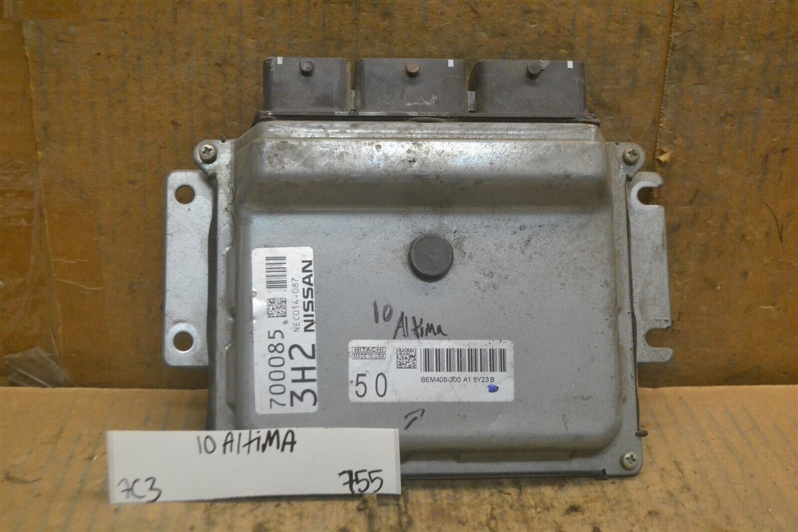 2016 Nissan Altima 2.5L Engine Control Unit ECU BEM408300A1 Module 755 ...