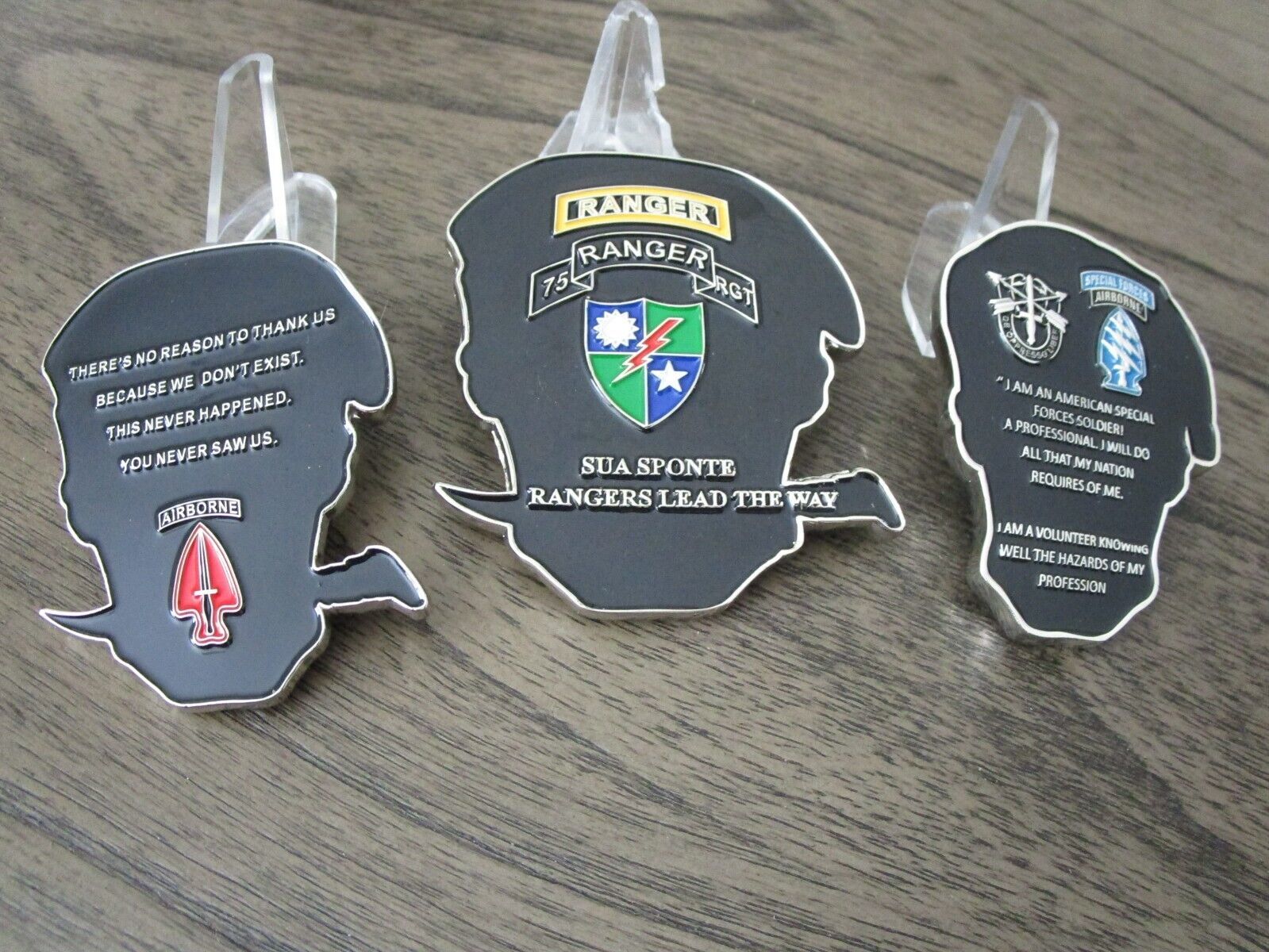 3 US Army Special Forces Ranger Delta Force Green Berets Skull ...