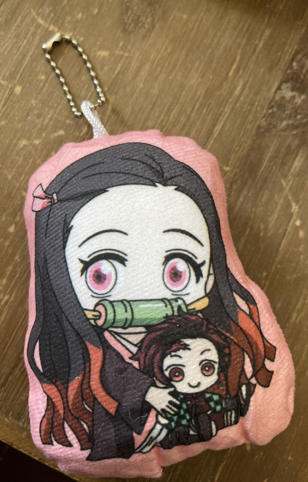 Demon Slayer Kamado Nezuko Plush Pillow Keychain Charm 4 Inch ...
