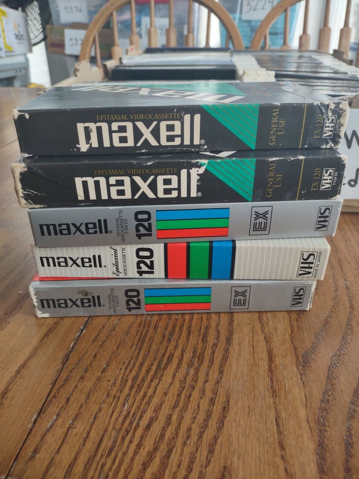 Set Of 5 Maxell Vhs Tapes - TV, Video & Audio Accessories