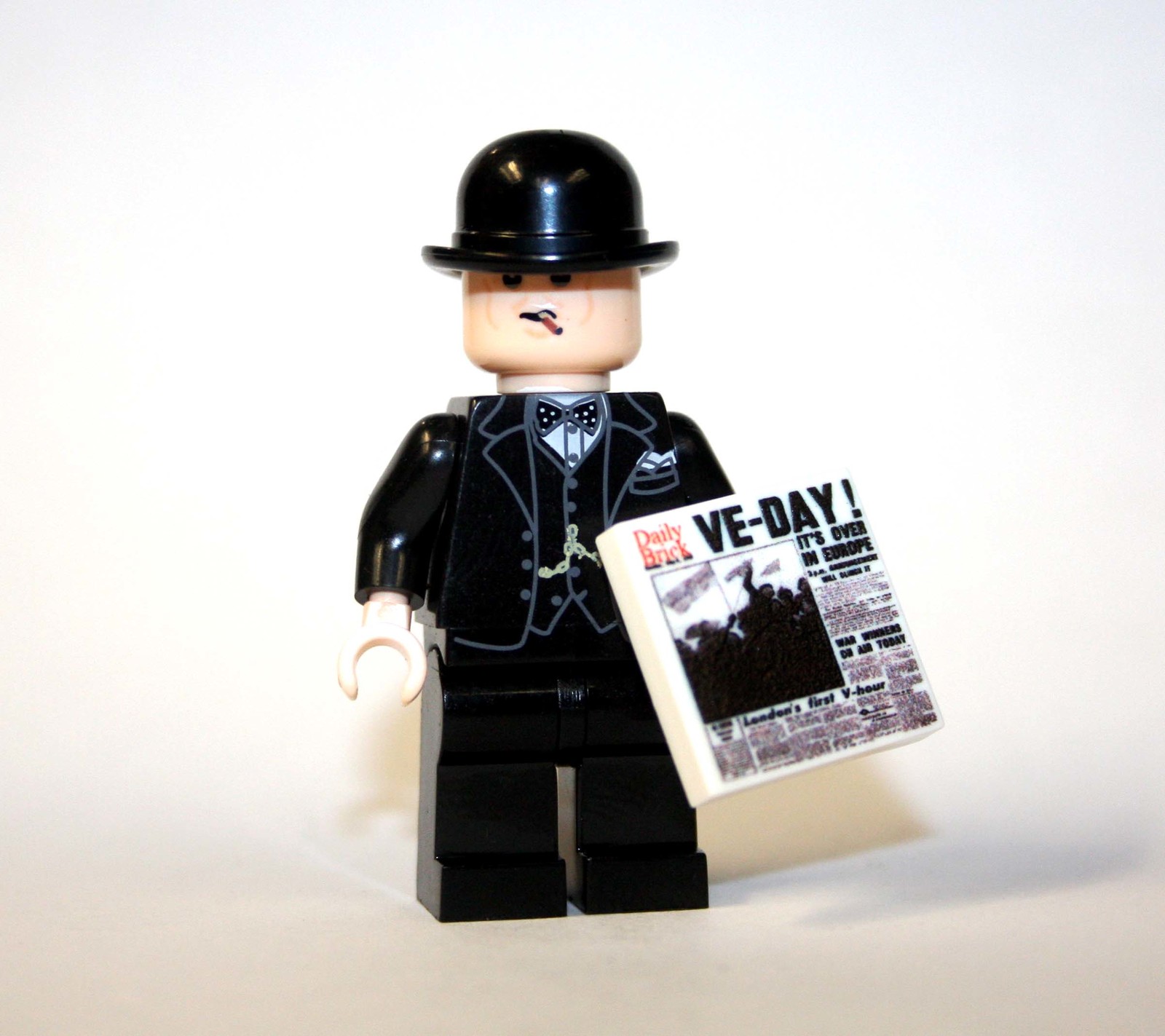 Winston Churchill British Prime Minister WW2 Custom Minifigure - LEGO ...