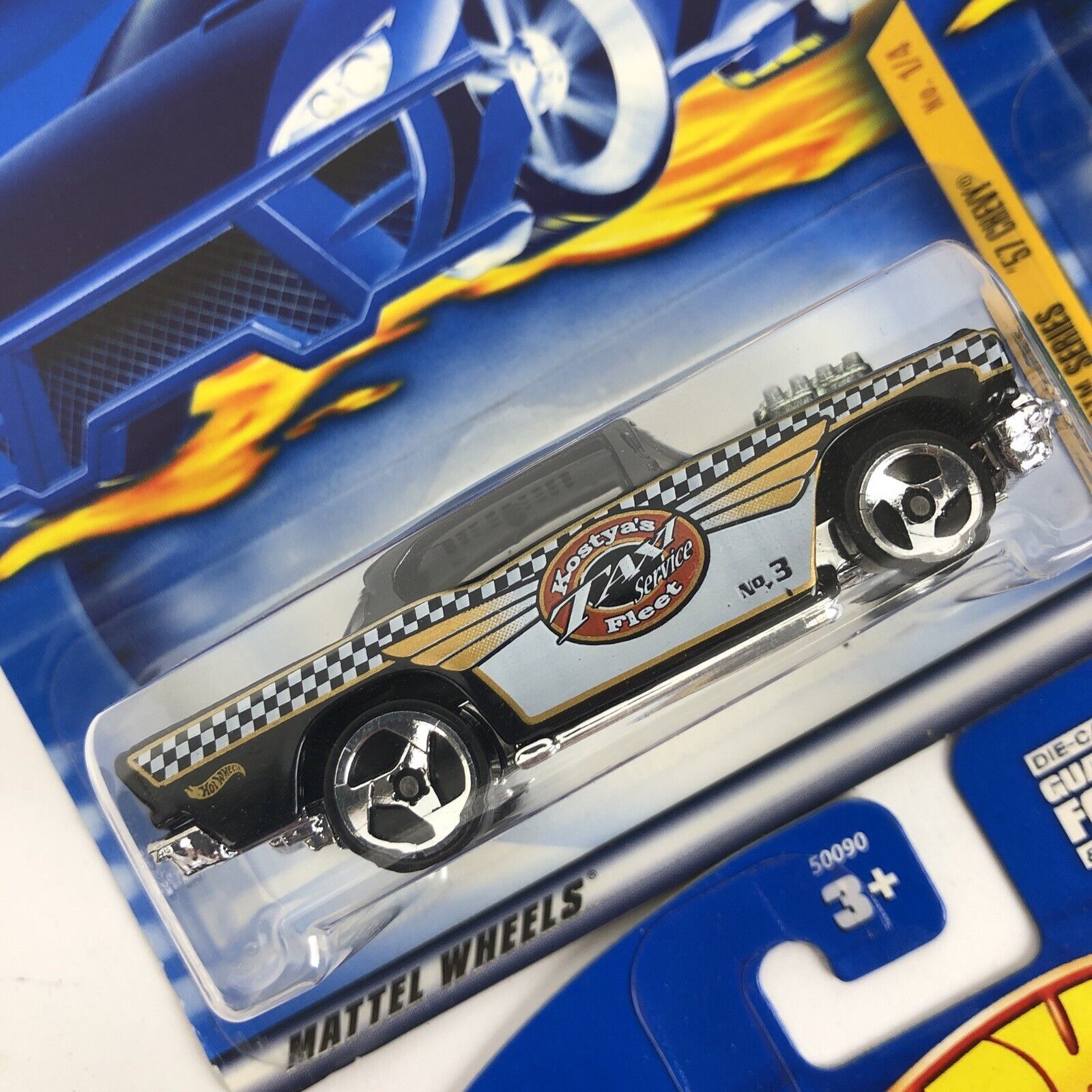 Mattel Hot Wheels 2000 Turbo Taxi Set 1-4 Limozeen, T-Bird, Chevelle ...