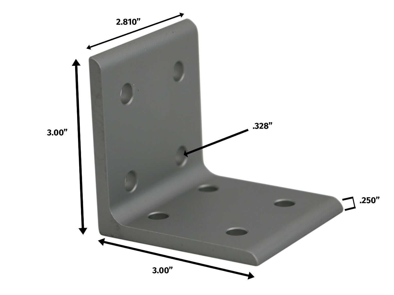 8020 EQUIVALENT ALUMINUM 15 SERIES 8 HOLE INSIDE CORNER BRACKET #4304 ...