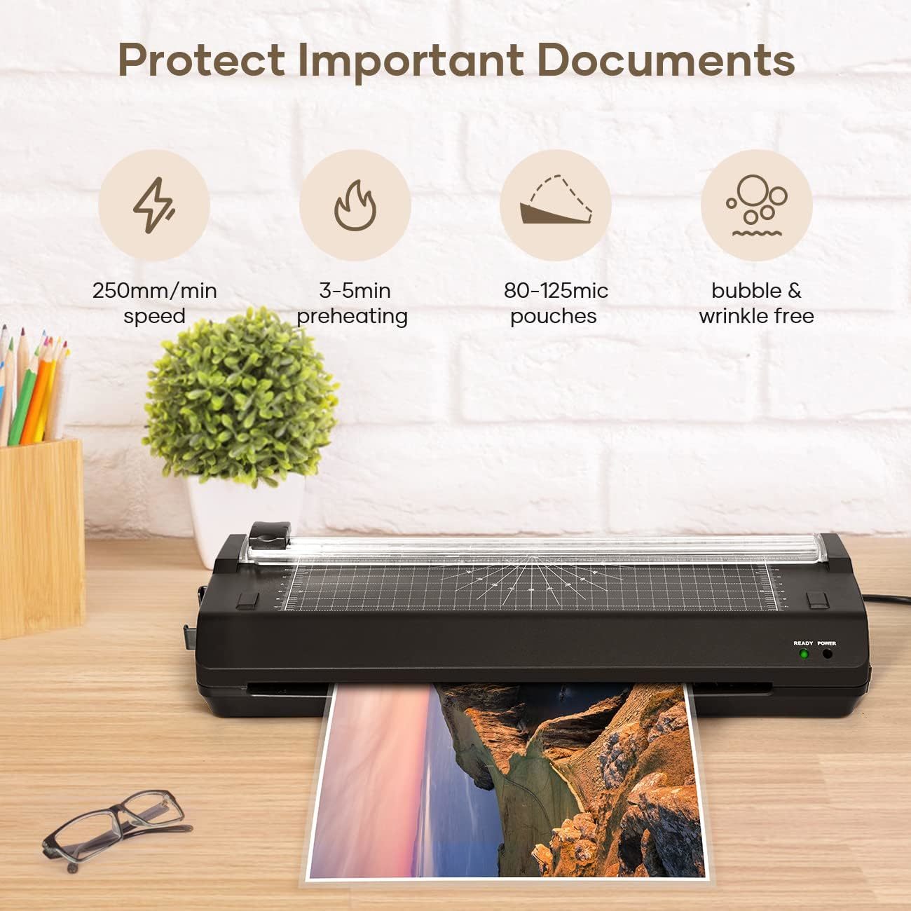 Laminator 13 Inch Wide, Laminator Machine Hot And Cold 11X17 With ...