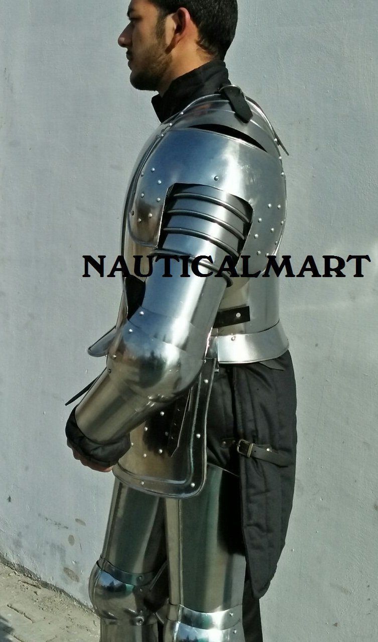 NauticalMart Medieval Knight Suit Of Armor Wearable Costume SCA Combat Armor - Knives, Swords ...