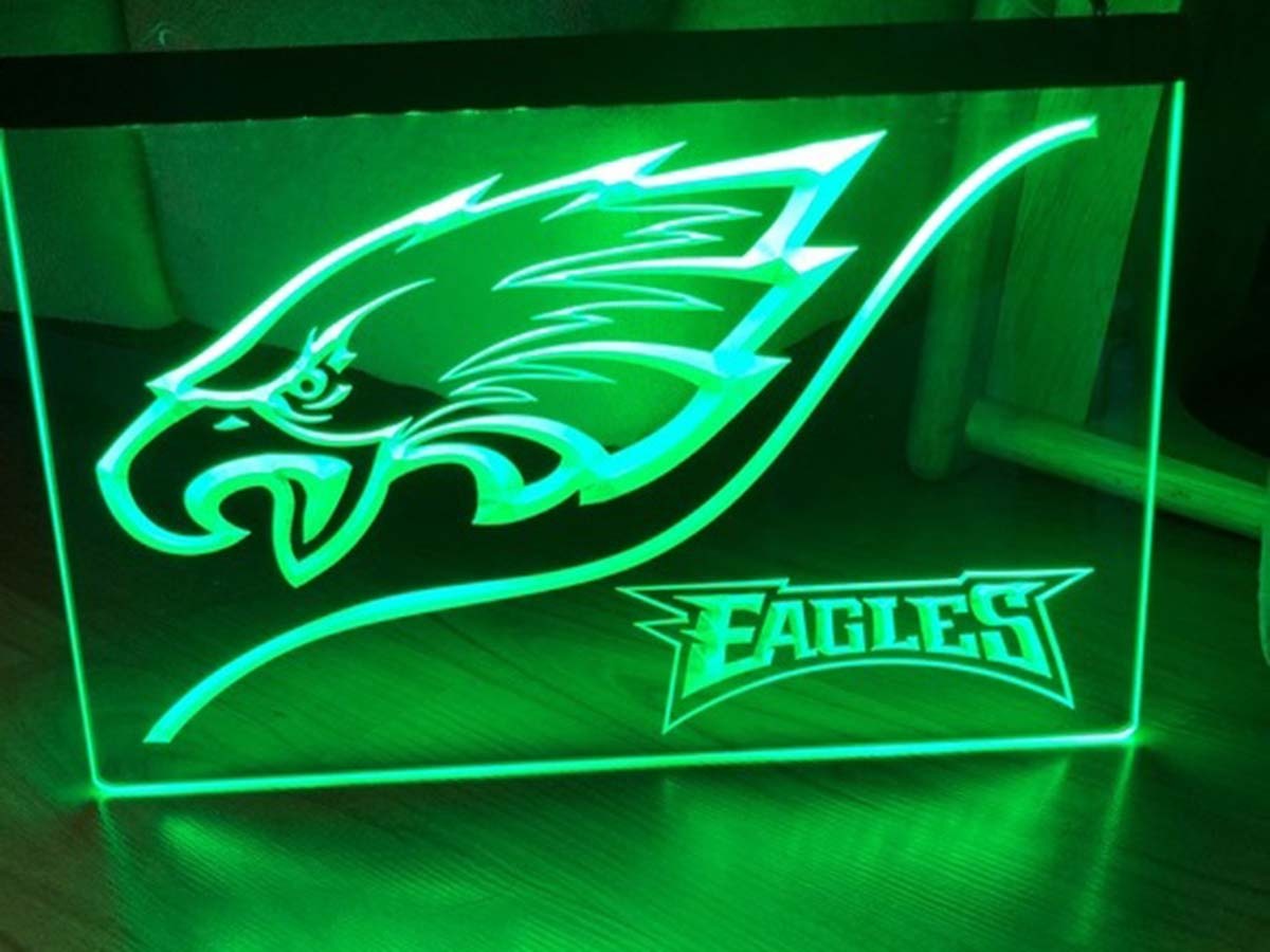 Philadelphia Eagles LED Neon Sign Home Decor Hang Signs Wall, Craft Art ...