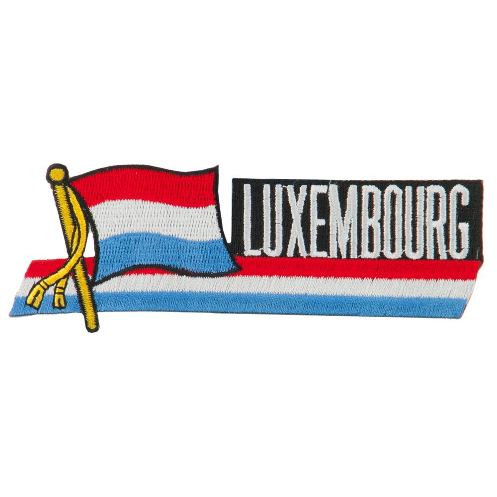 Europe Flag Cutout Embroidered Patches - Luxembourg OSFM - Weather Stations