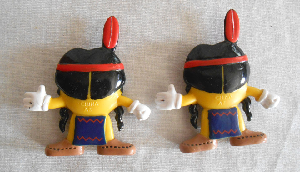 40 Native American Smiley Face Emoji Figures toy rubber bendable ...