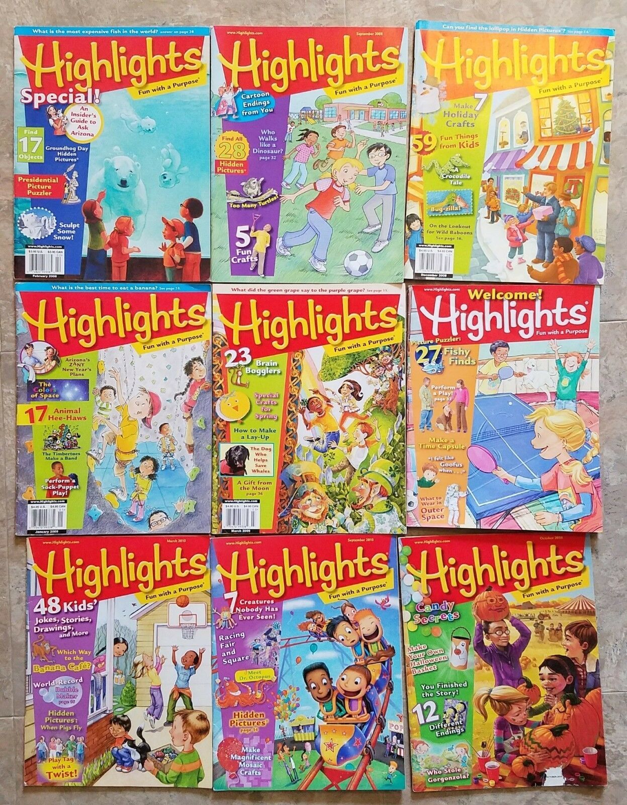 Lot of 81 Highlights Kids Magazine Teacher Library School Home ...