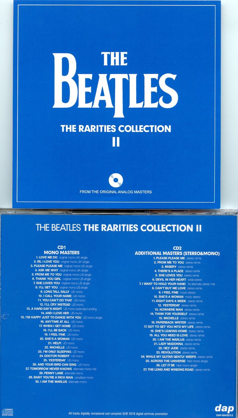The Beatles- The Rarities Collection Vol. 2 ( 2 CD SET ) ( 2019 DAP ) - CDs