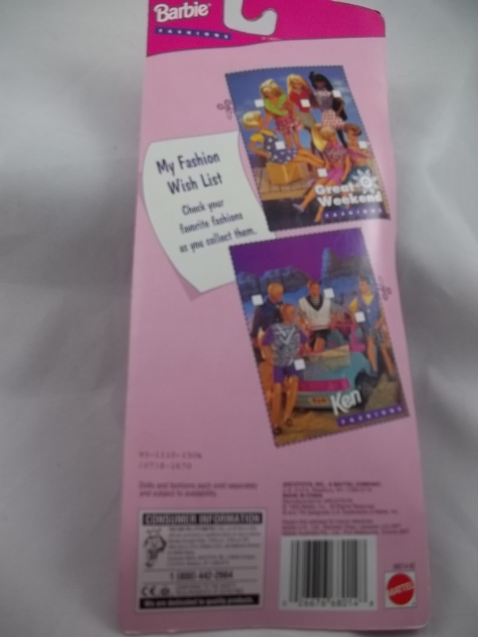 Barbie Great Weekend Fashions - Mattel# 68014-92-3pcs:Top,Shorts&Shoes ...