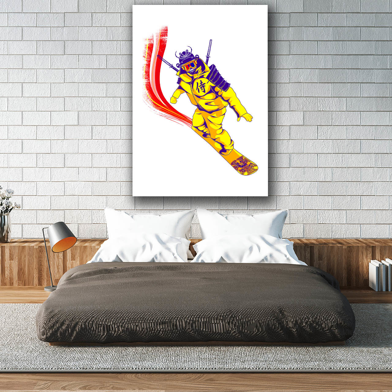 Snowboard Samurai Modern Ninja Matte/Glossy Poster A0 A1 A2 A3 A4 ...