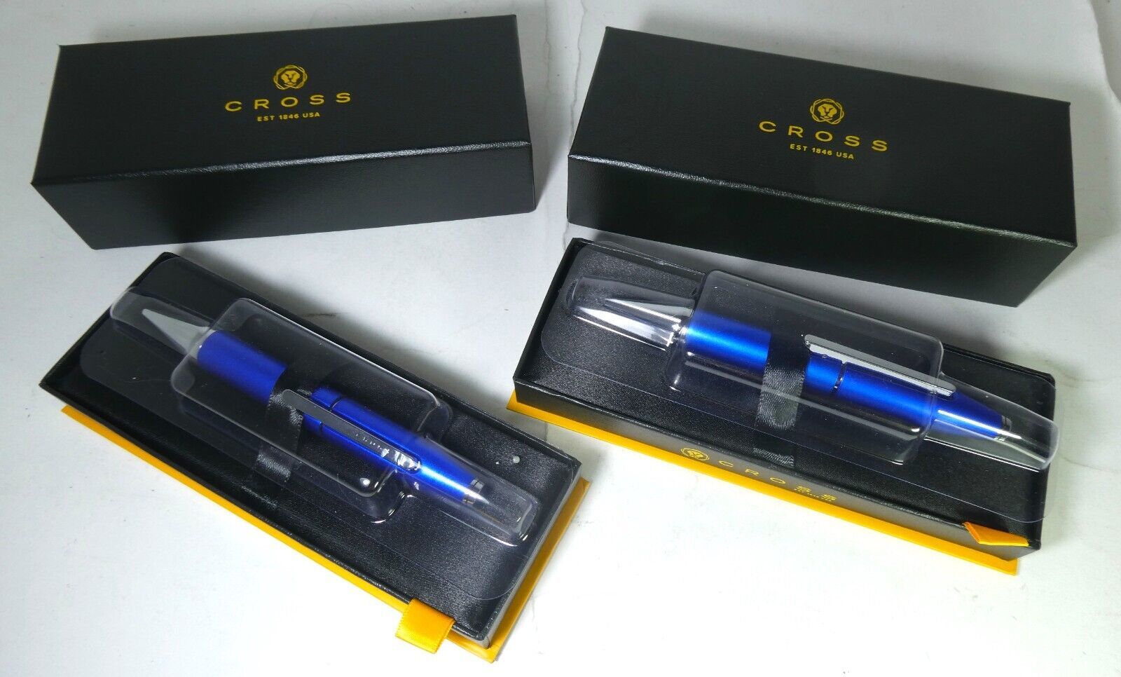 CROSS Rolling Ball Pen Stylo Roller Cobalt Blue AT0725-4 in Brand Box W ...