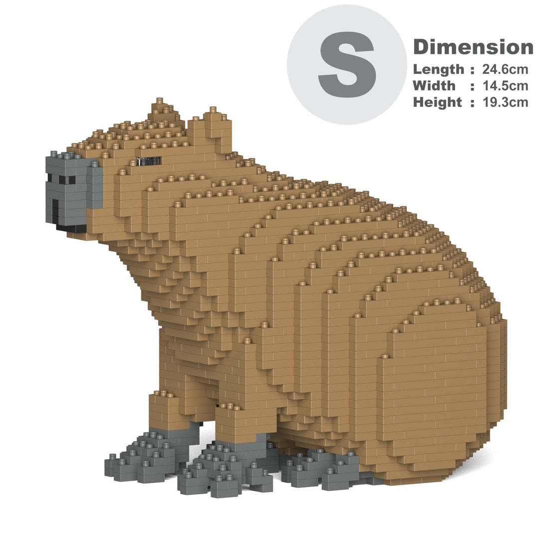 Capybara Sculpture (JEKCA Lego Brick) DIY Kit - Building Toy Complete ...