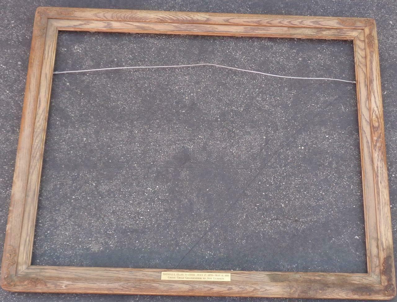 Nice Solid Wood Antique Frame – BEAUTIFUL CARVED DETAIL ACCENTS – NEEDS ...