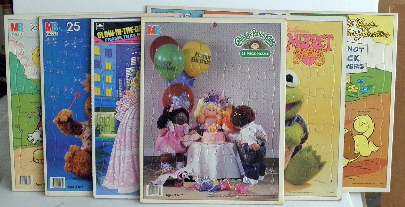Tray Puzzles Barbie Dream Glo Muppet Babies Cabbage Patch Kids Pre ...