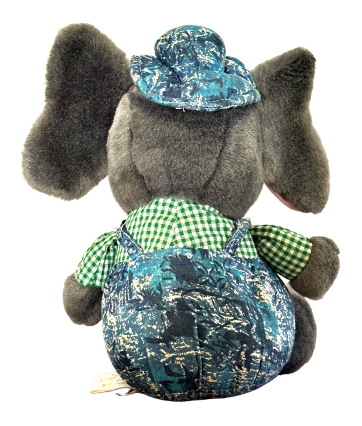 Vintage Kuddle Me Kellytoy Elephant Stuffed Animal Plush 11" Blue Green ...