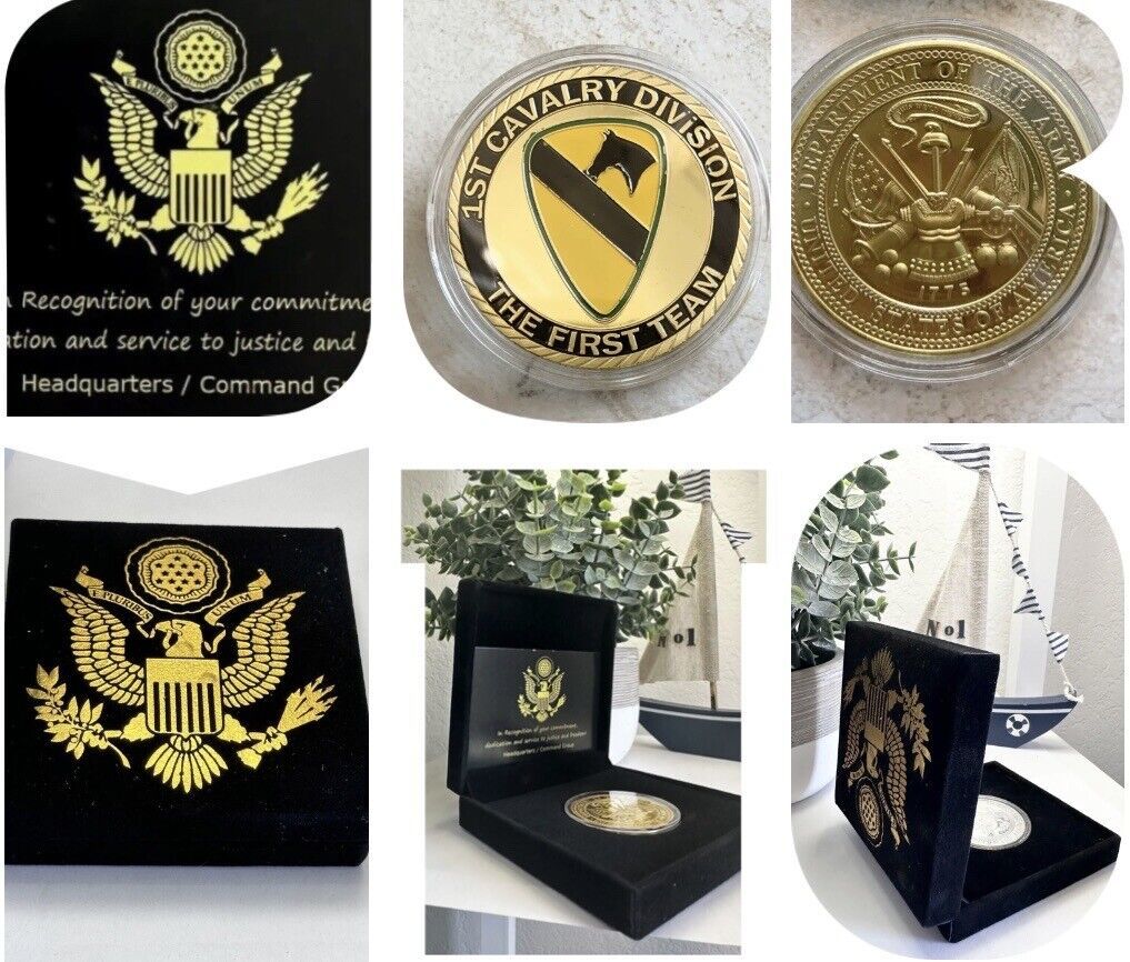 US Army 1st Cavalry Division Regiment Cav Military Challenge Coin USA ...