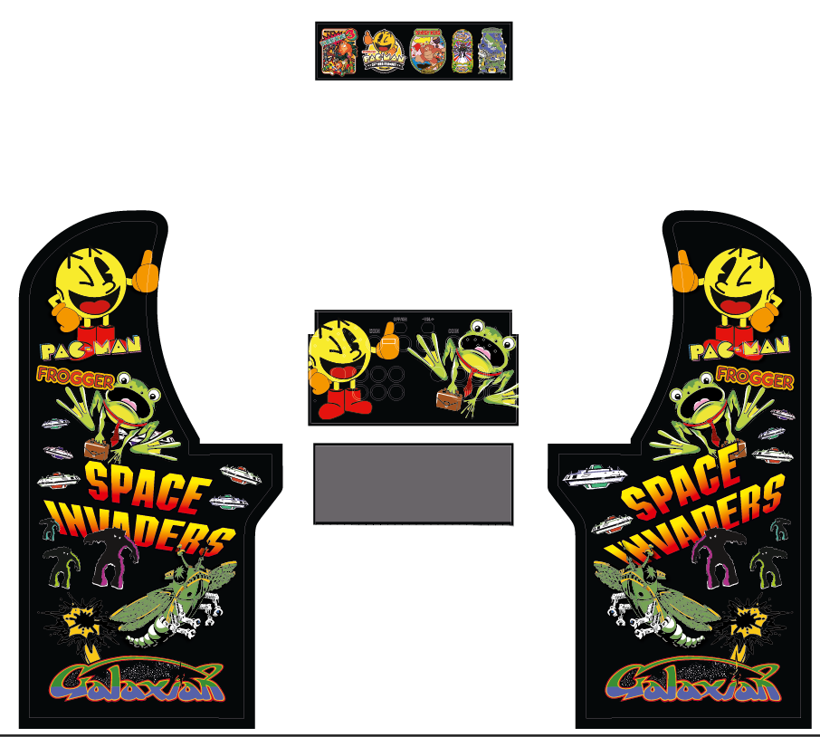 Arcade1up 60 IN 1 Arcade 1up arcade design/Arcade vinyl decals Cabinet ...