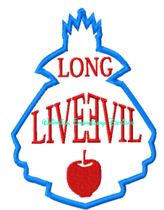 Descendants Evil Queen Applique Machine Embroidery Designs INSTANT ...