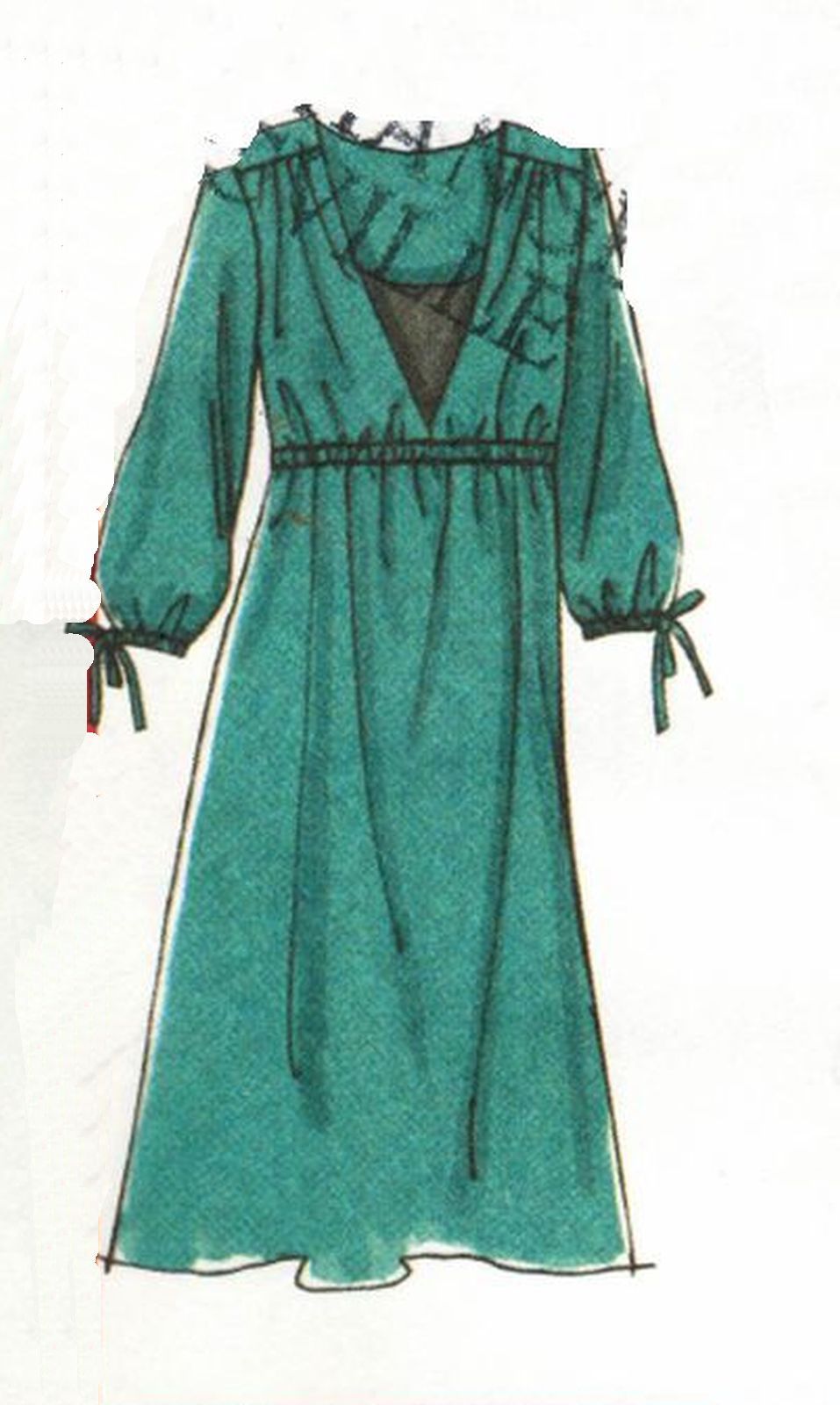 Women's Plus Size Pullover Elastic Waist Dress Camisole Sew Pattern 18W ...