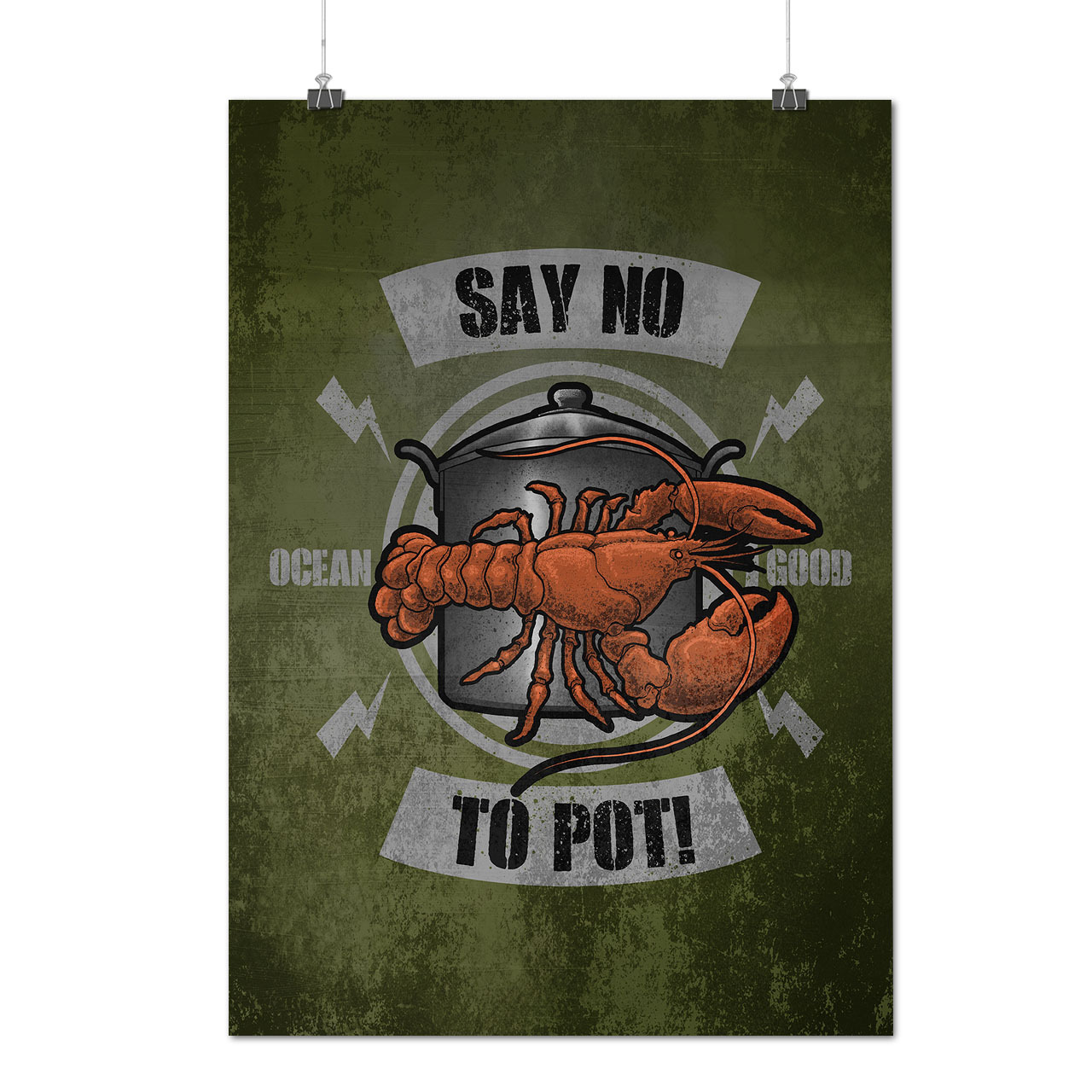 Say No To Pot Carb Slogan Matte/Glossy Poster A0 A1 A2 A3 A4 | Wellcoda ...