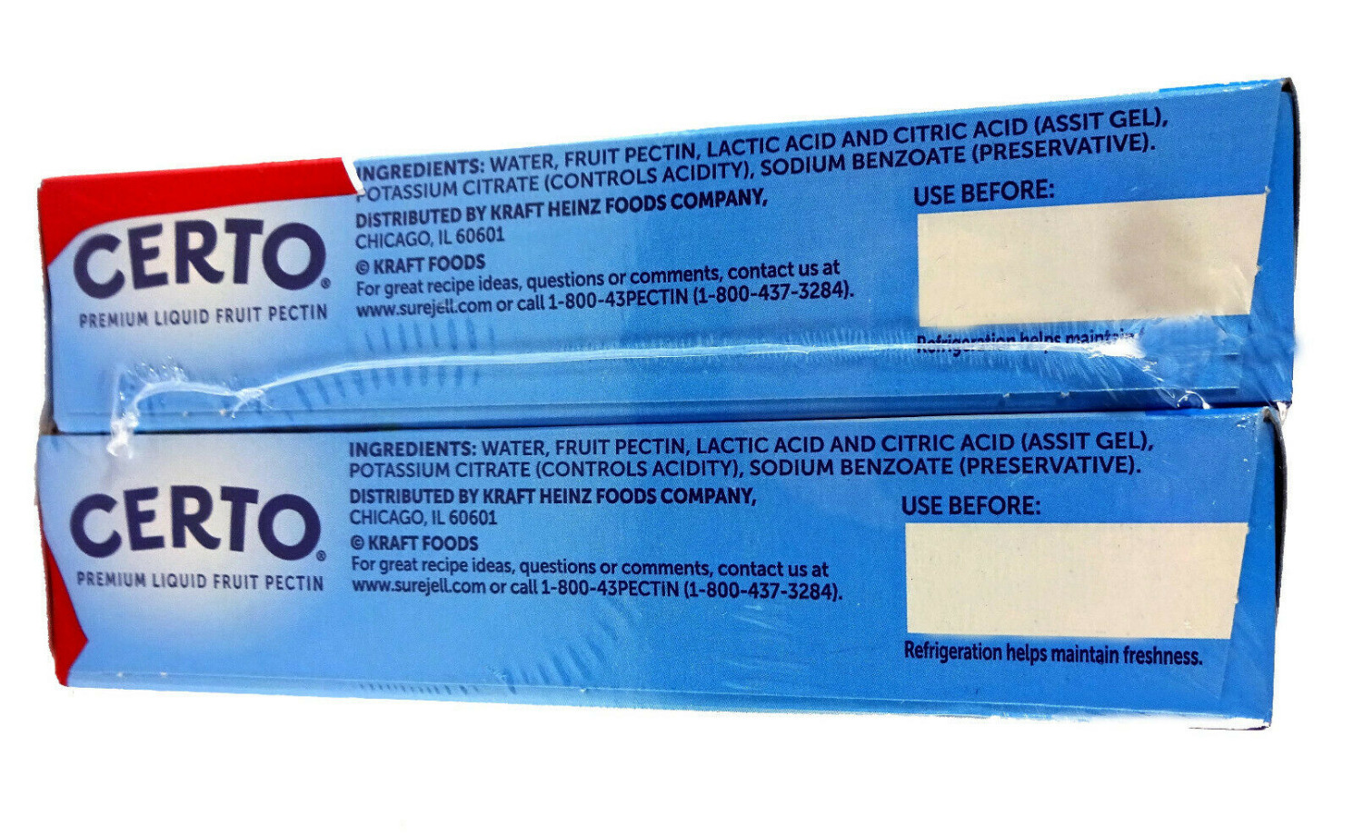 Certo Sure Jell Premium Liquid Fruit Pectin, 2 Pouch Box (2 Pack ...