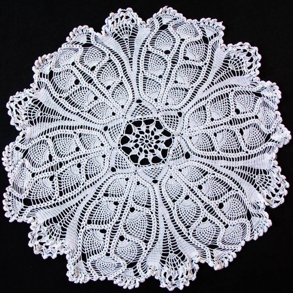Round White Doily, White Crochet Doily, and similar items