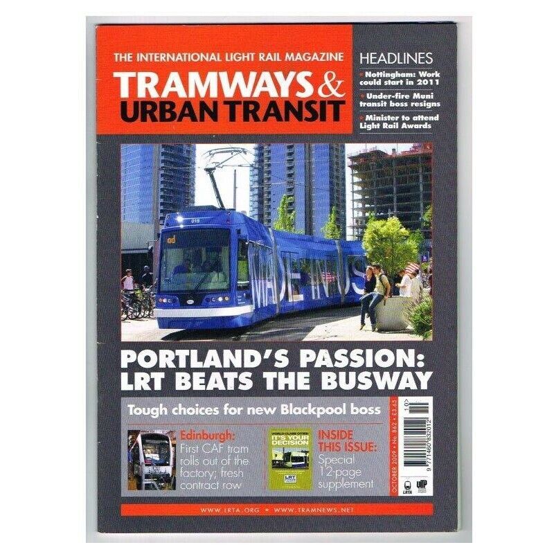 Tramways & Urban Transit Magazine October 2009 mbox2671 Portland's ...