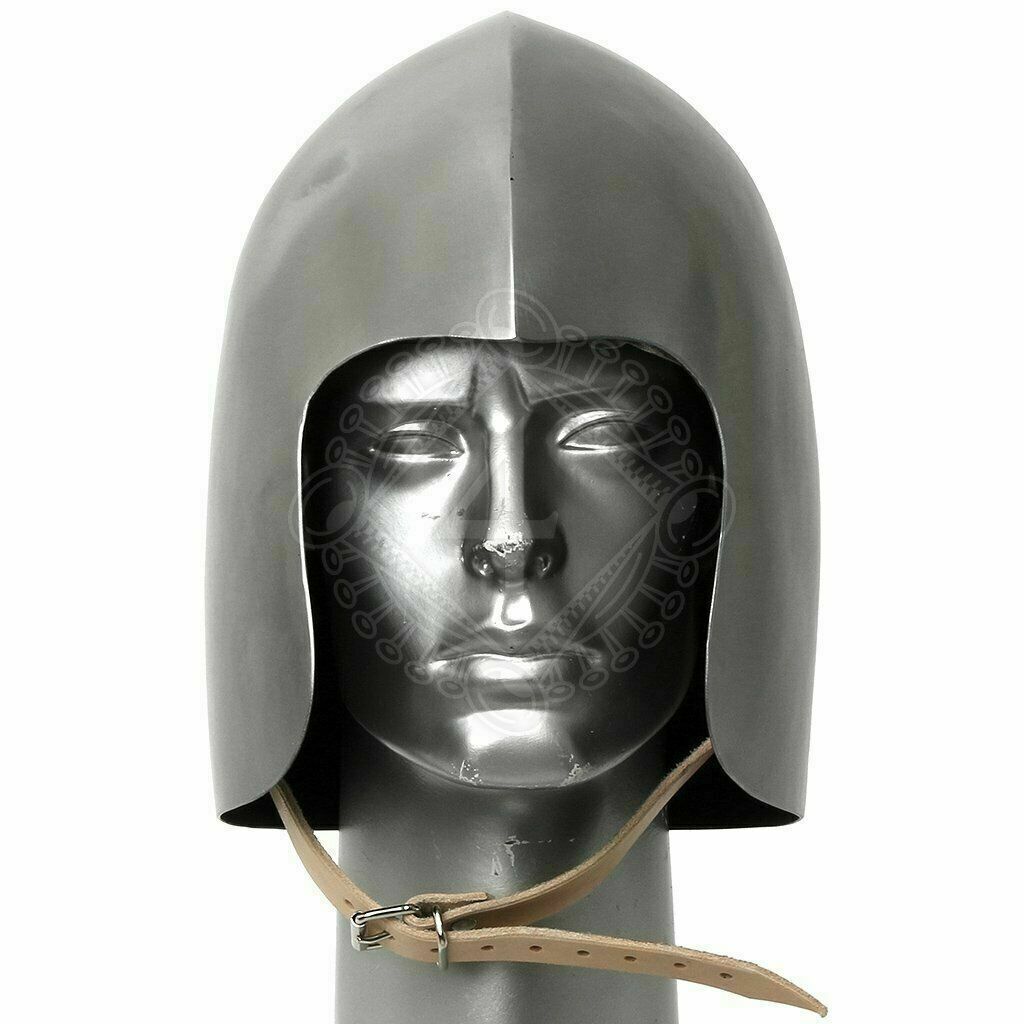 Medieval Simple Open Faced Bascinet Helmet Reproductions' Metal helmet ...