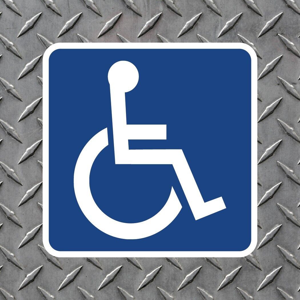 Handicap Logo Parking Sign Table Wheelchair Car Window Decal Vinyl ...