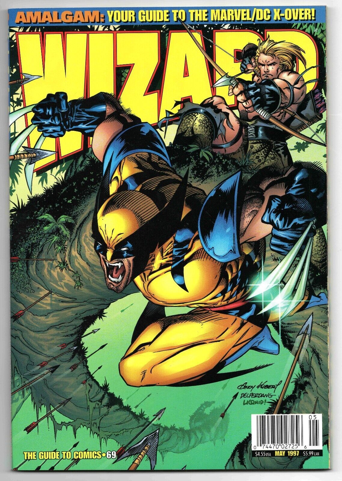 Wizard Magazine #69 VINTAGE 1997 Wolverine Ka-Zar Cover - Comics & Graphic Novels