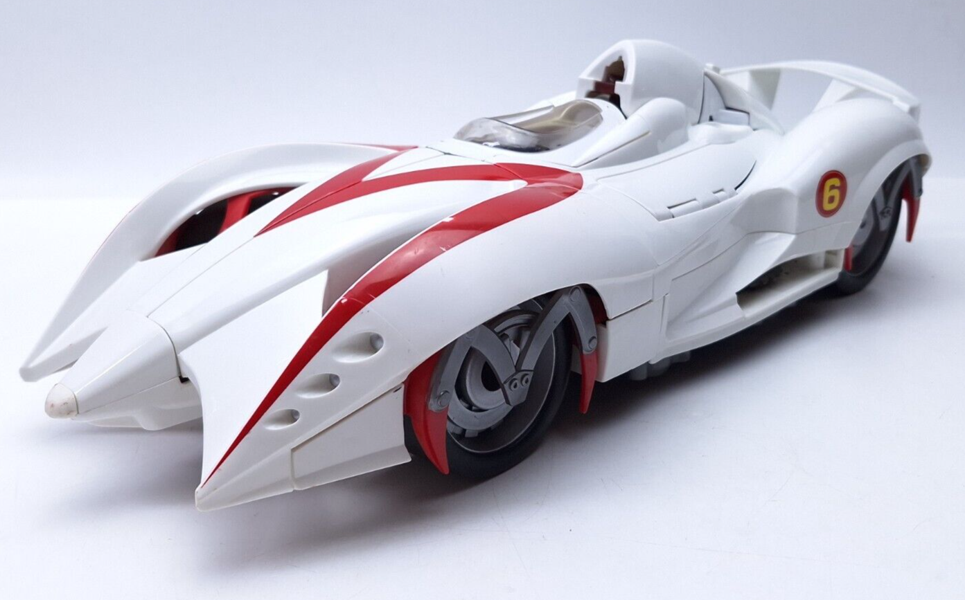 Speed Racer Movie Battle Morph Mach 6 Car -WORKING - Action Figures