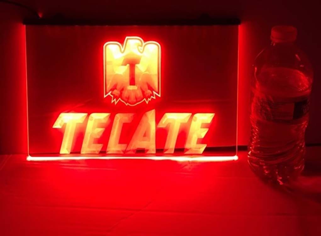 Tecate Beer Illuminated Led Neon Sign Home Decor, Bar, Pub, Lights ...