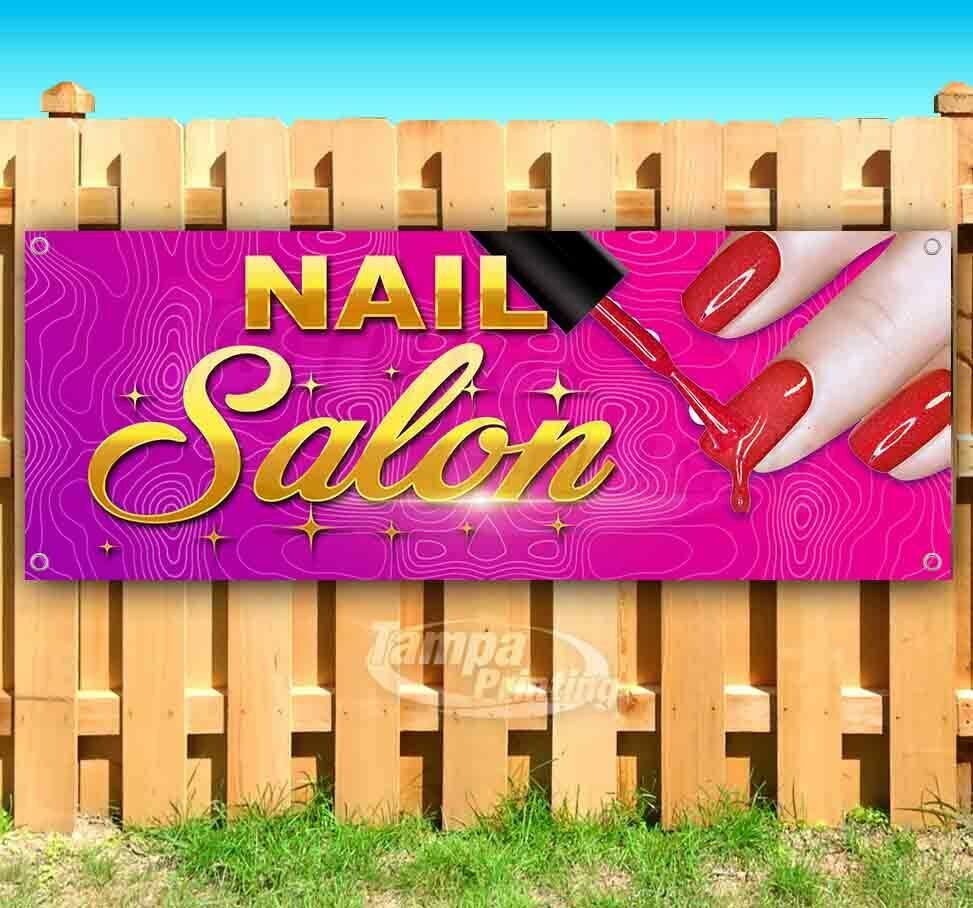 NAIL SALON Advertising Vinyl Banner Flag Sign Many Sizes USA BARBER ...