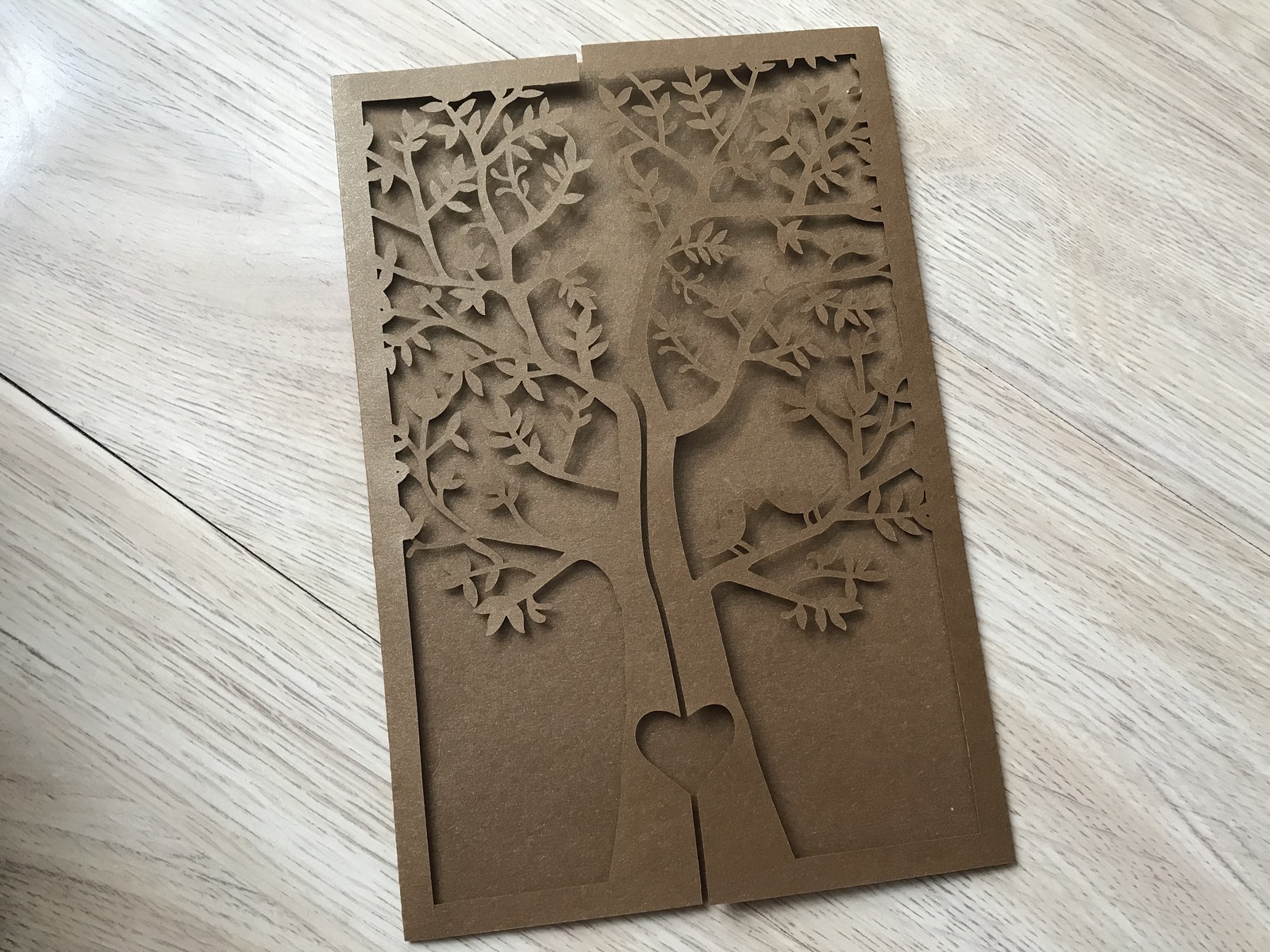 Brown Wedding Invitations,50pcs Bridal Shower Engagement Laser Cut ...