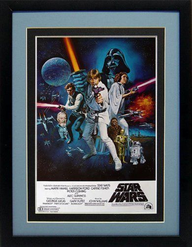 Original Star Wars Trilogy Movie Poster set Finest Quality Framed ...