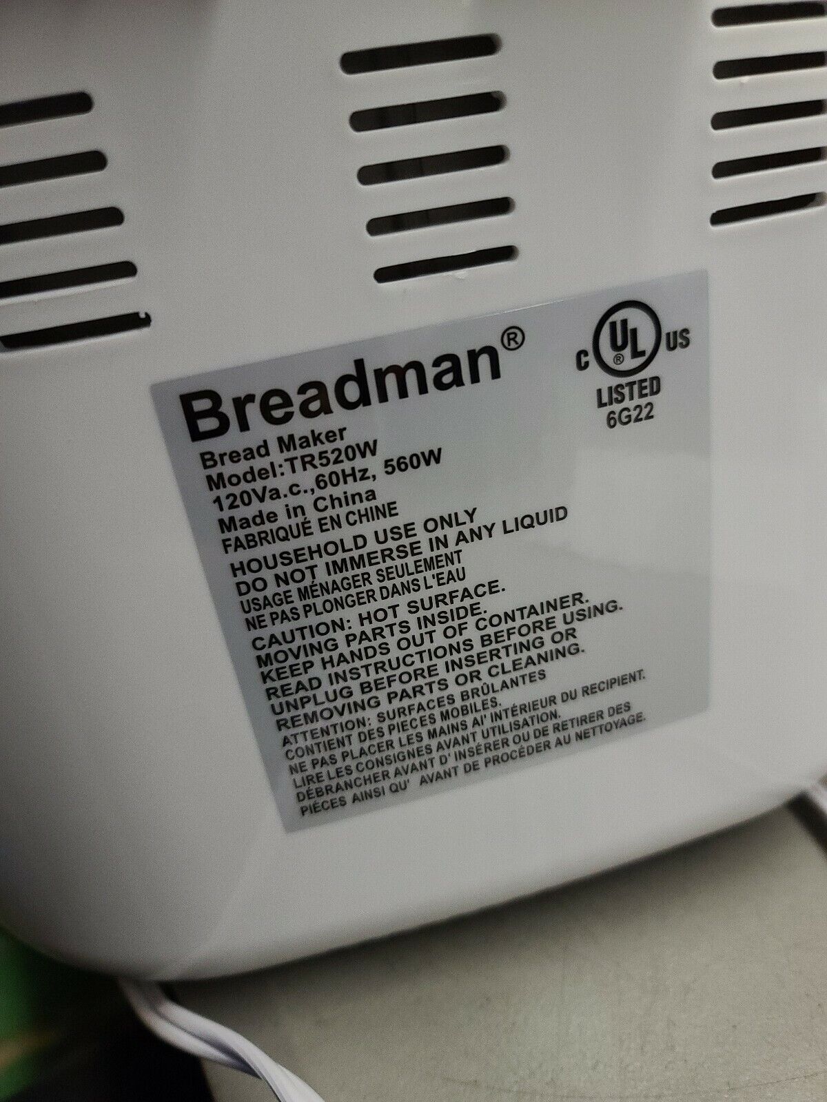 Belt for Breadman Bread Maker Models TR520 TR520B TR520RD TR520W TR520X ...