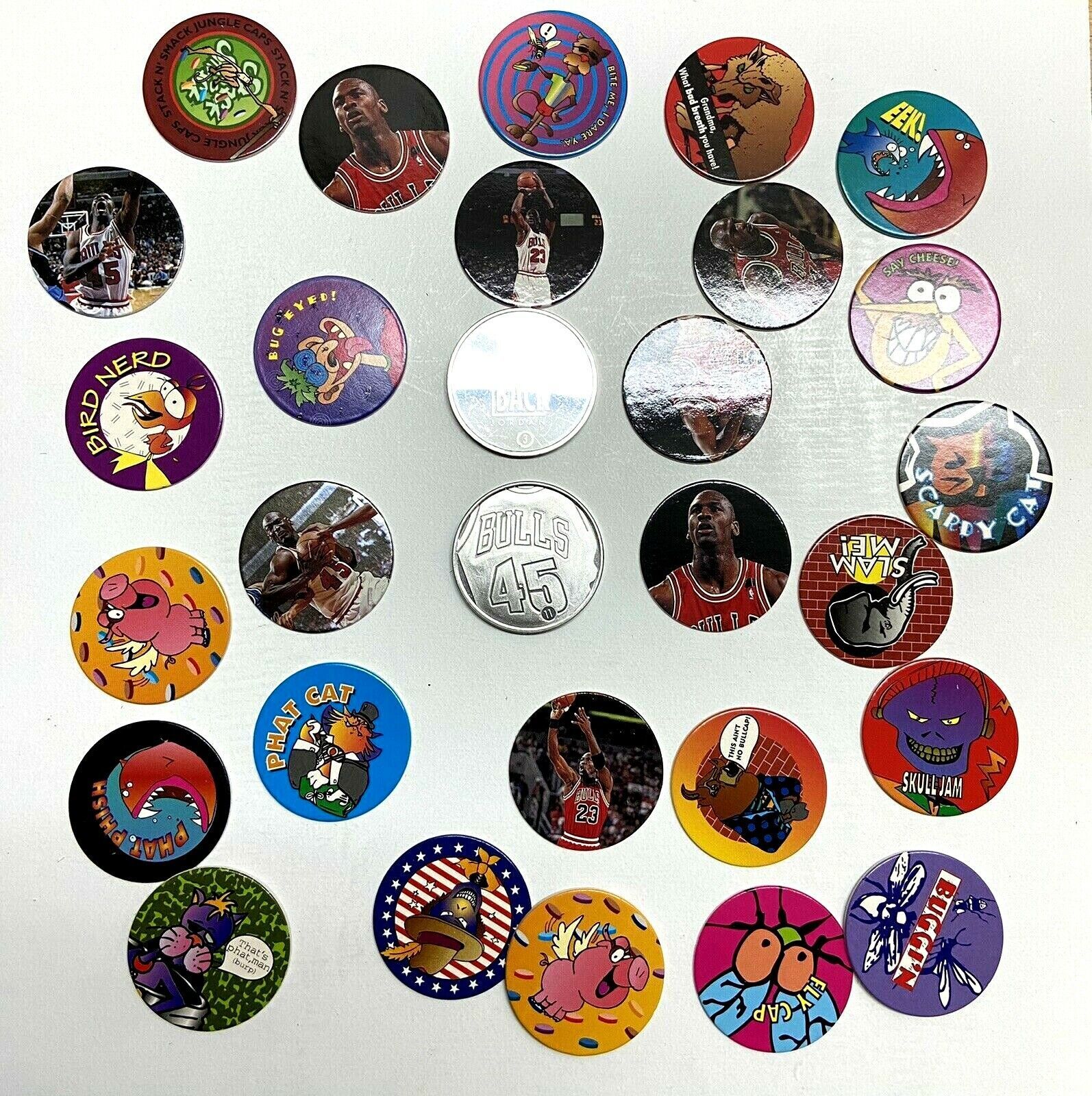 Michael Jordan Upper Deck Championship Box NBA POGs Slammer 42 Pieces ...