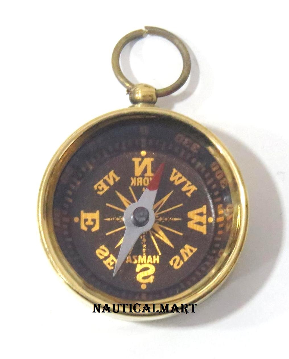 NauticalMart Brass Compass Mini Pocket Marine Compass Nautical Best ...