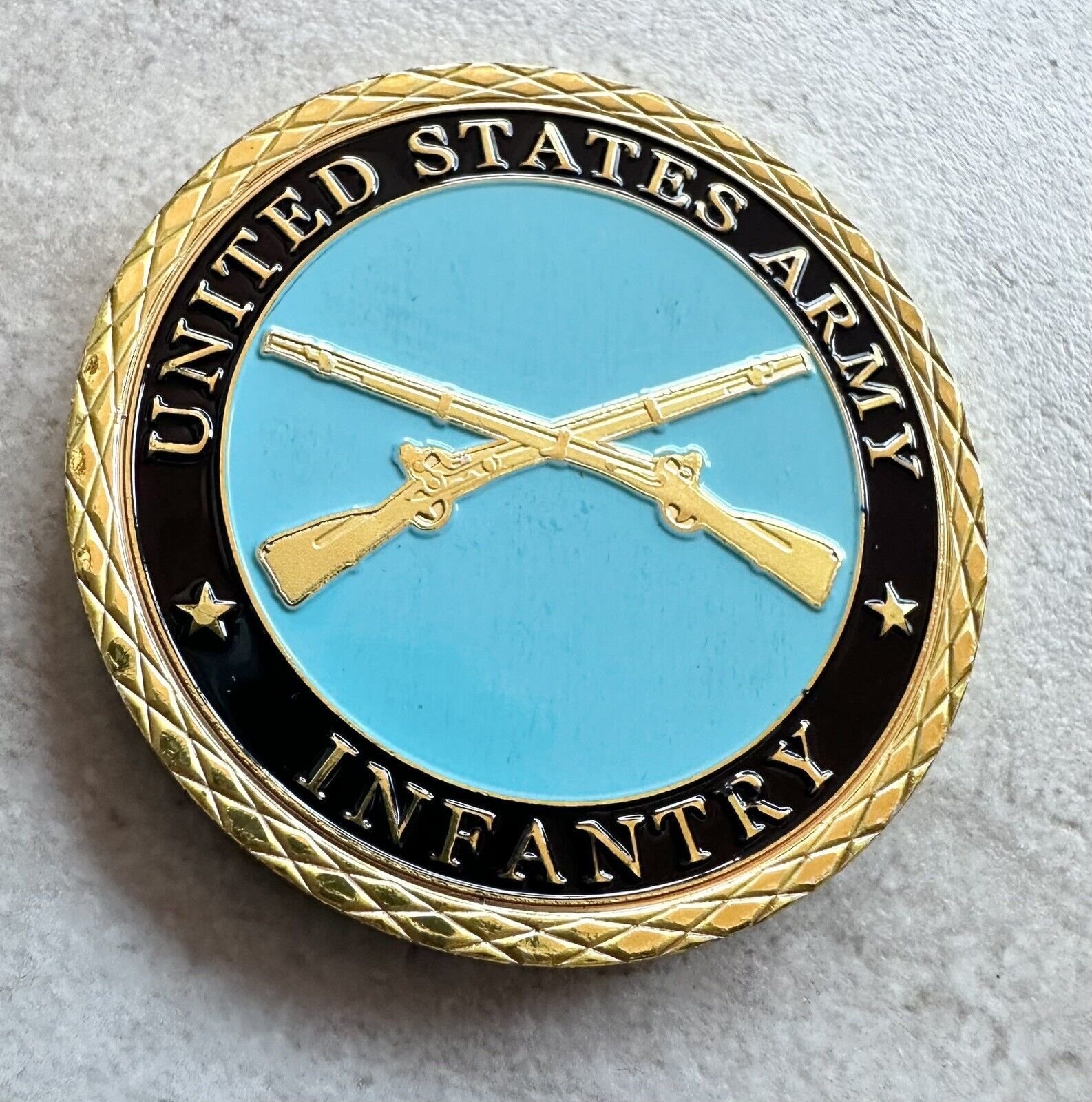 United States Army Infantry Challenge Coin With Special Velvet Case ...