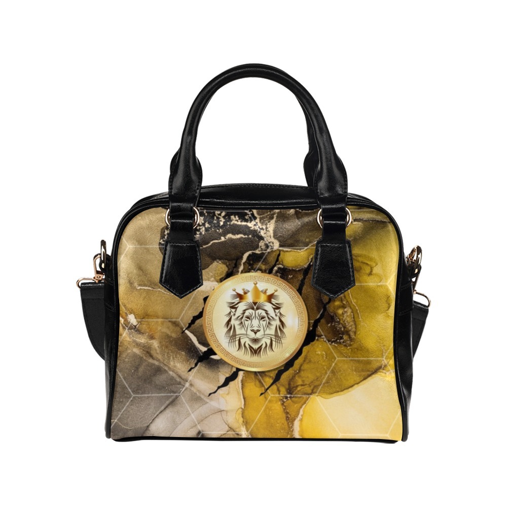 Lion Kingdom Royalty Artistic Inspired PU Leather Shoulder Bag ...