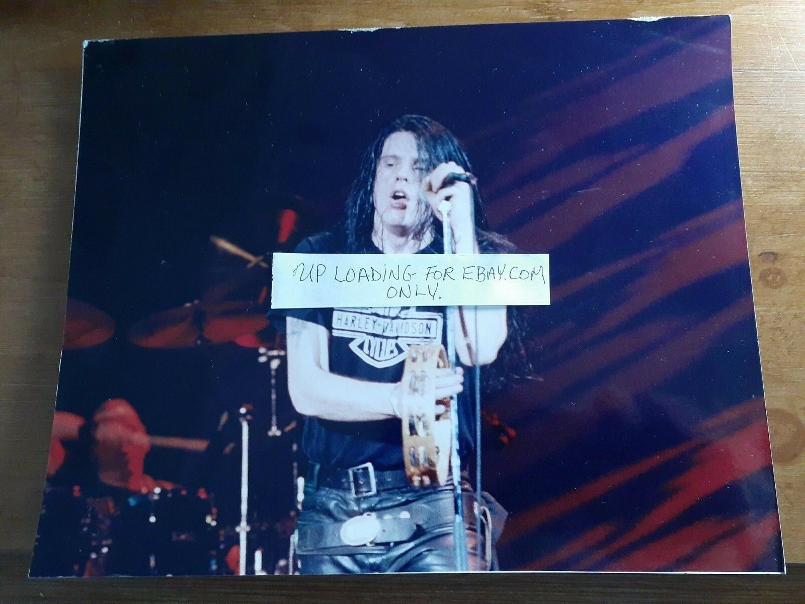 THE CULT IAN ASTBURY LIVE ON STAGE 8X10 VINTAGE COLOR PHOTO!! EXTREMELY ...