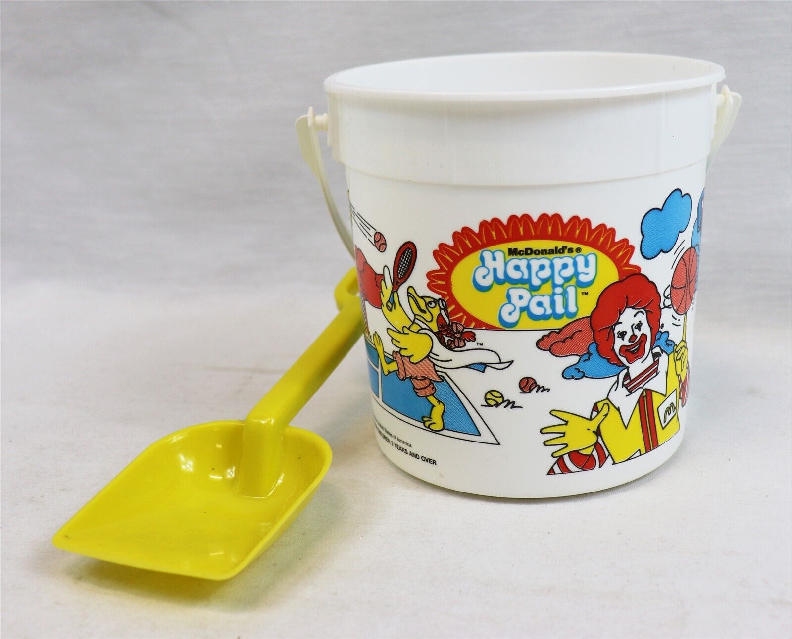 VINTAGE 1984 McDonald's Happy Pail Beach Bucket 84 Olympics Hamburglar ...