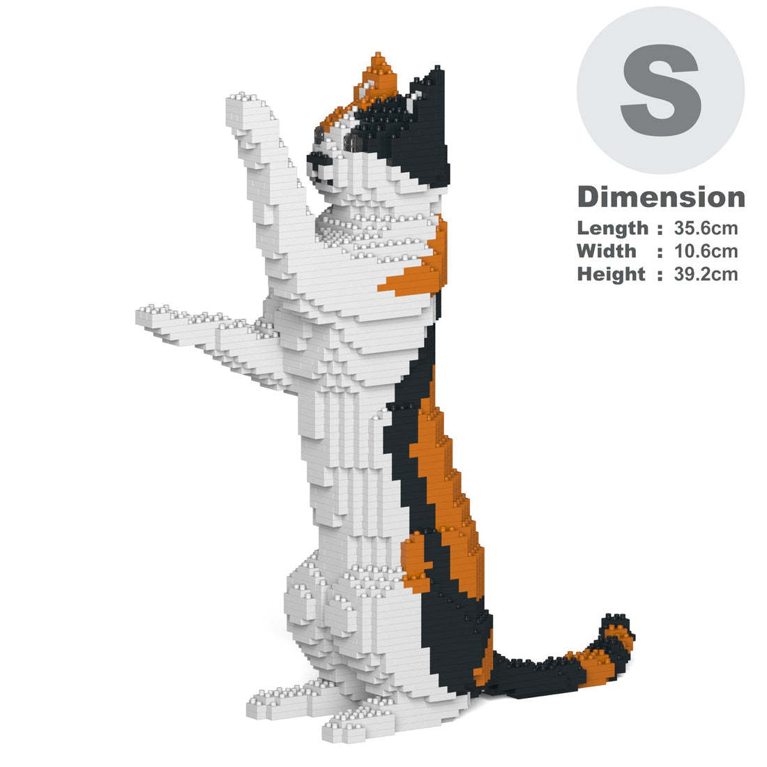 Calico Cat Sculptures (JEKCA Lego Brick) DIY Kit - Building Toy ...