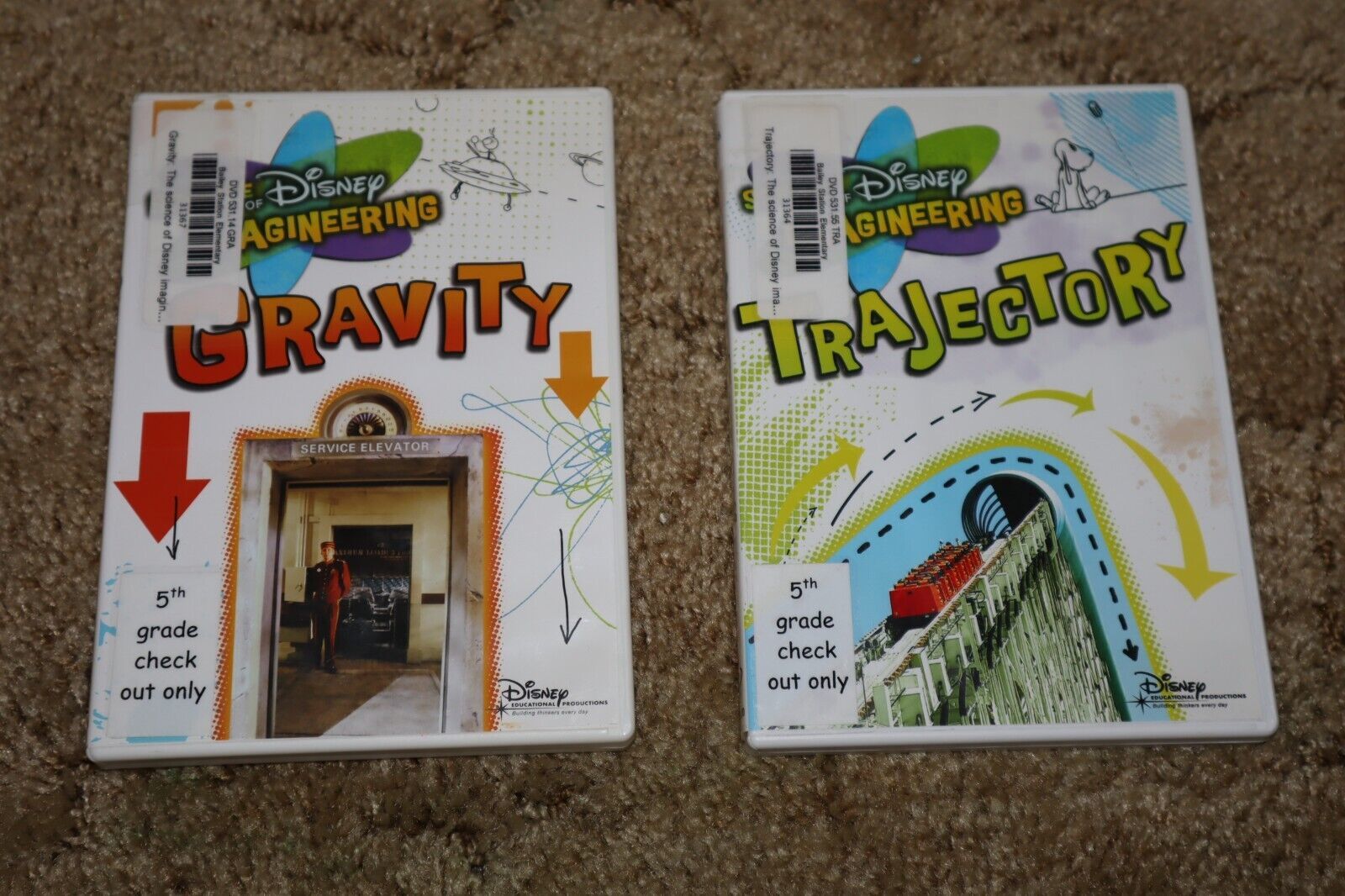 The Science of Disney Imagineering Gravity and Trajectory Lot of 2 DVDs ...