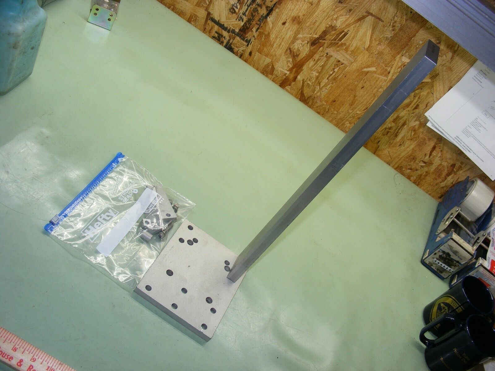 SUPPORT POST STAND BRACKET FRAME UPRIGHT ALUMINUM MOUNT BRACE PROJECT ...