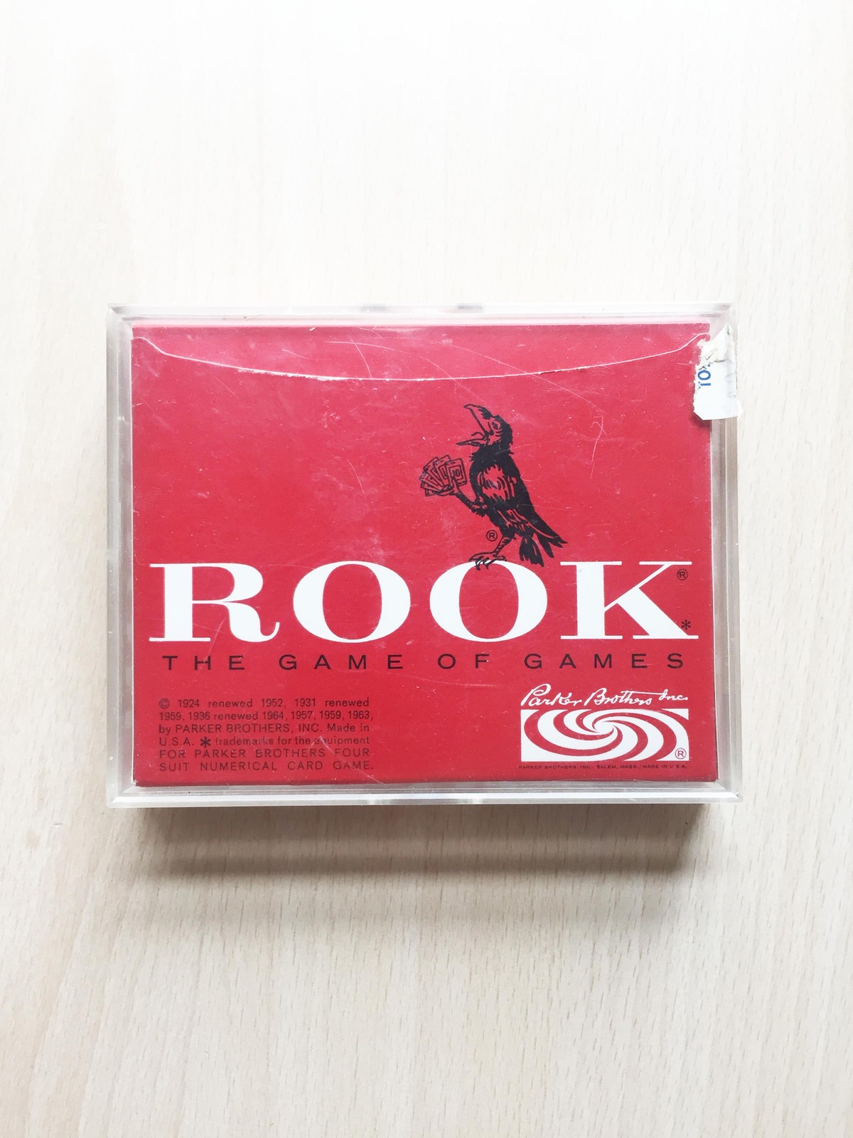 1963 ROOK (The Game of Games) Red Box Card Set in acrylic case - Card ...