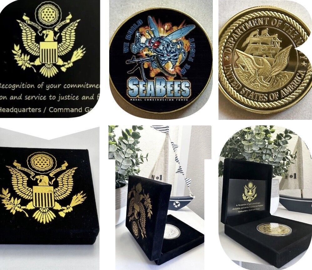 US Navy Seabees Challenge Coin "Constuimus Batuimimus" We Build-We ...
