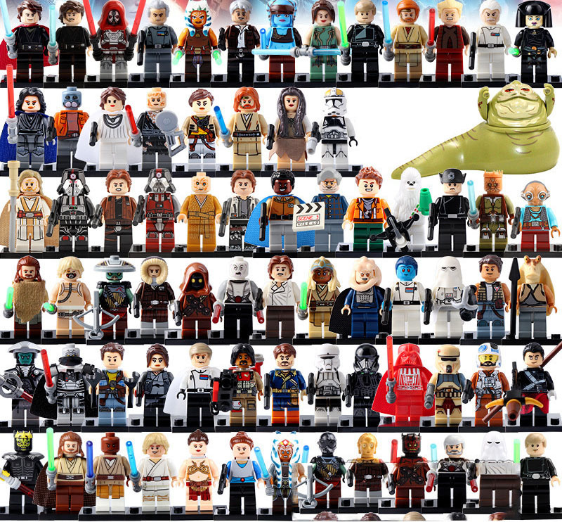 74pcs/set Star Wars Characters Custom Minifigures Building Blocks ...